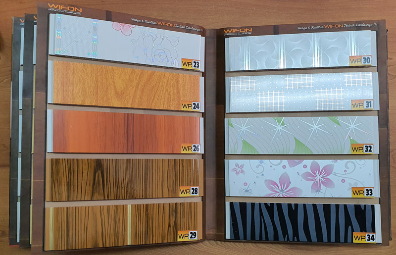 Wifon Plafon PVC – Plafon PVC adalah plafon yang terbuat dari bahan PVC